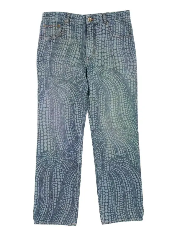LOUIS VUITTON X Yayoi Kusama 2010s Pumpkin Jeans - Blue