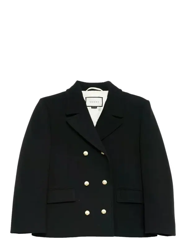 Gucci Gg Buttons Blazer - Black