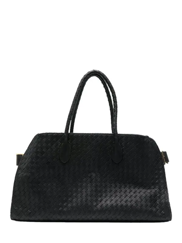 THE ROW Margaux Interwoven Tote Bag - Black
