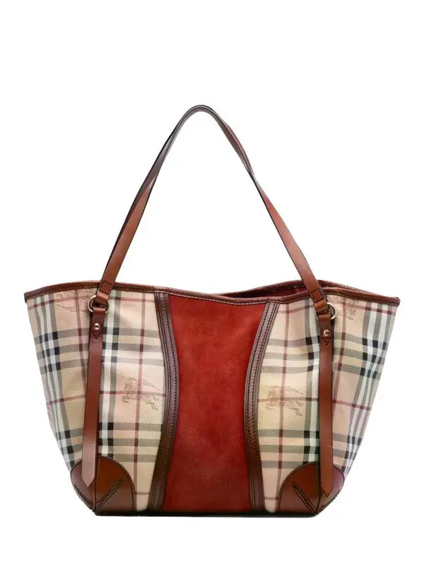Burberry Haymarket Check Canterbury Tote Bag - Brown