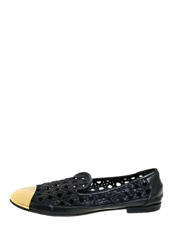 GIUSEPPE ZANOTTI Open-weave Loafers - Black