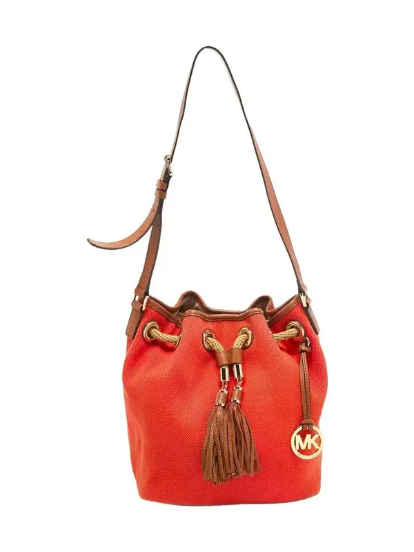 Michael Kors Vintage Drawstring Tassel-detail Shoulder Bag - Orange