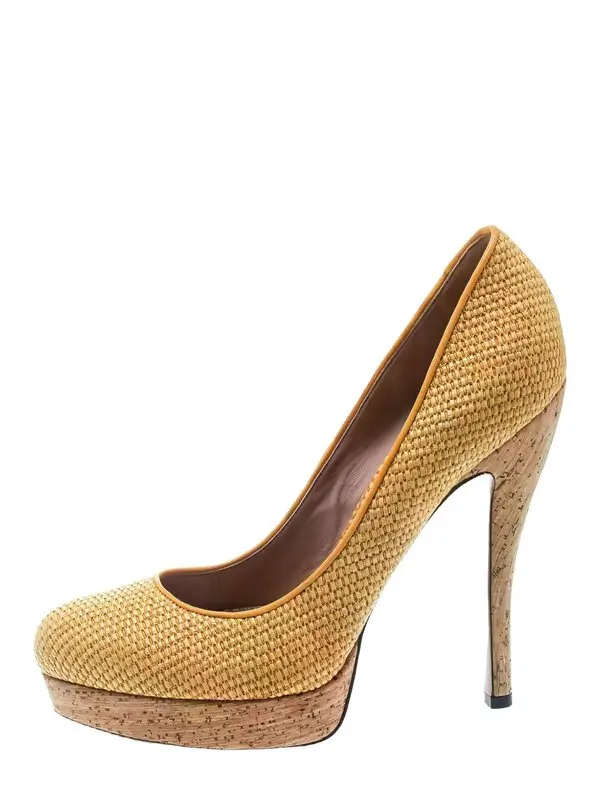 Gucci 135mm Bumblebee Pumps - Yellow