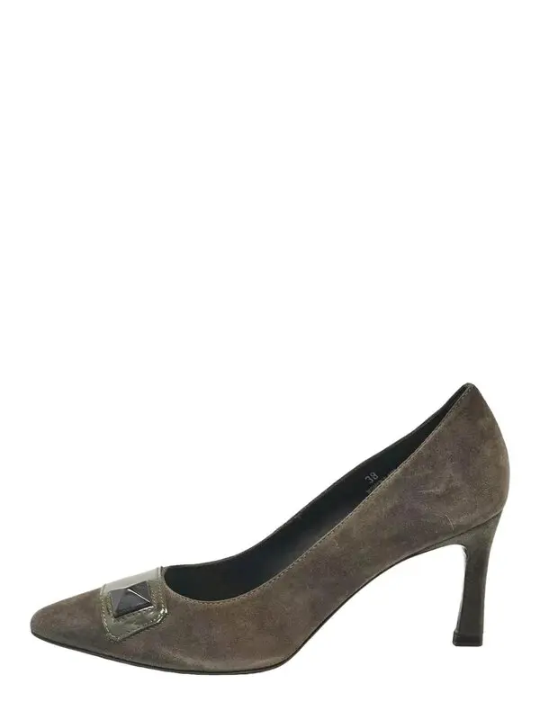 TOD'S 75mm Suede Pumps - Grey