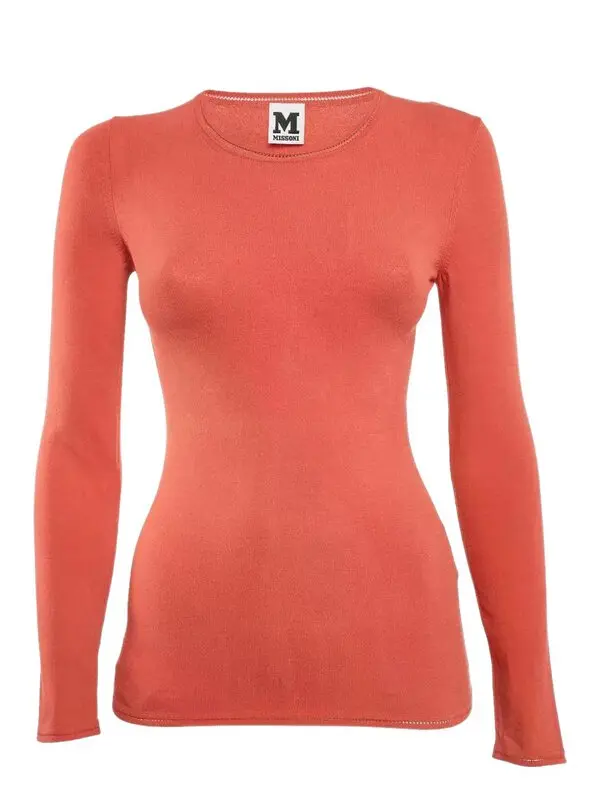 Missoni Ribbed Long-sleeved Top - Pink