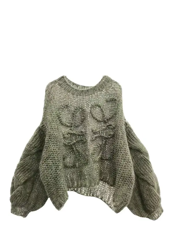 Loewe 2010s Anagram Sweater - Green