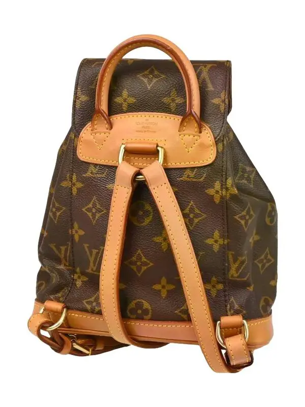 LOUIS VUITTON 1997 Mini Montsouris Monogram Backpack - Brown