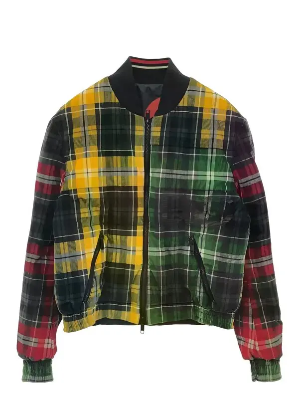 Dolce & Gabbana 2010s Checked Bomber Jacket - Yellow