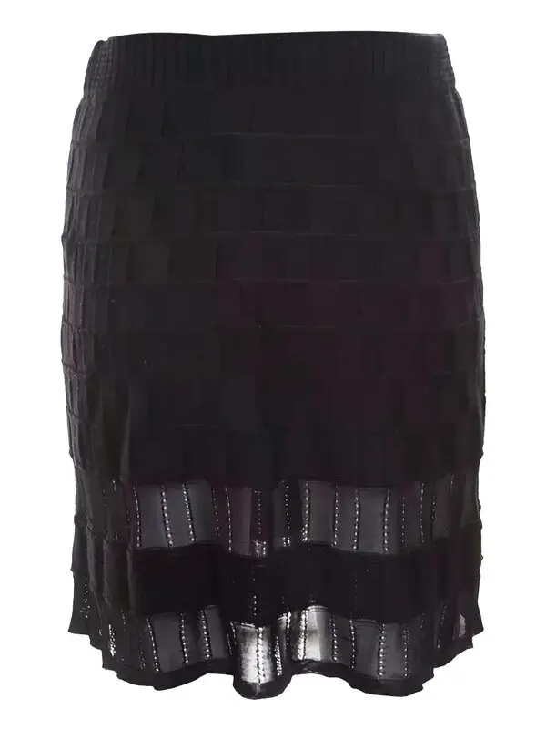 Missoni Textured Sheer-insert Mini Skirt - Black