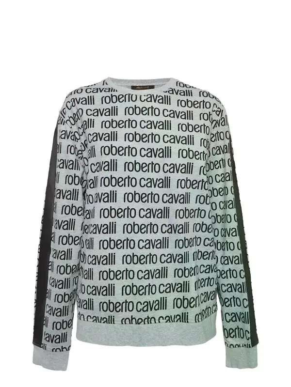 Roberto Cavalli Logo-print Sweatshirt - Grey