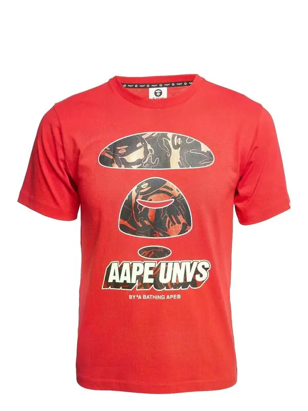 A BATHING APE Pre-owned Print T-shirt - Red