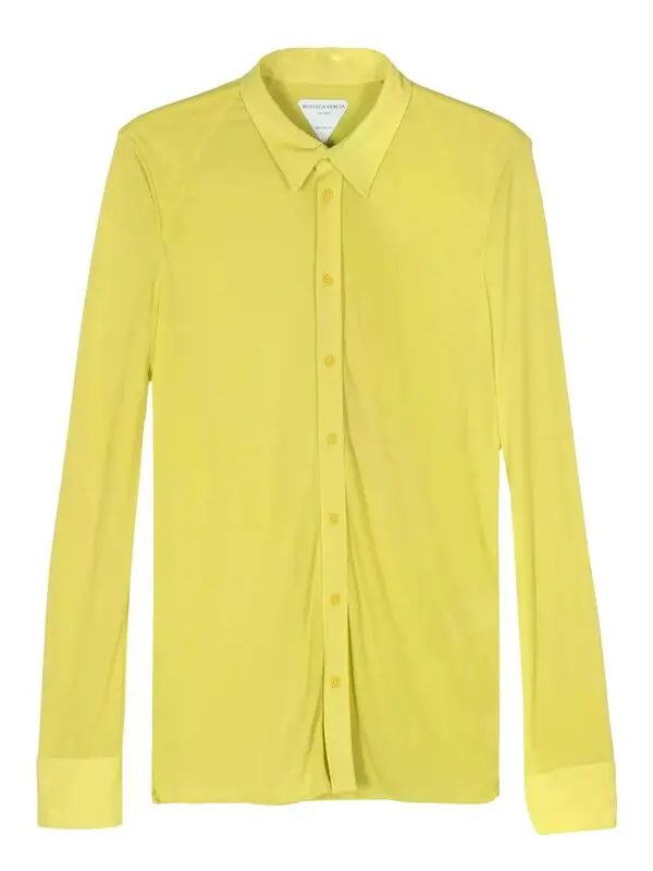 Bottega Veneta Buttoned Long-sleeves Shirt - Green