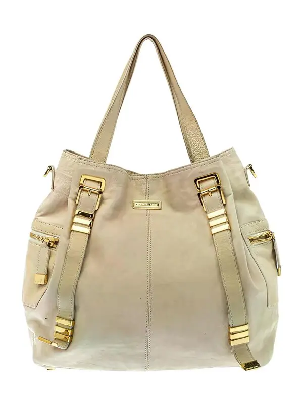 Michael Kors Leather Tote Bag - Neutrals
