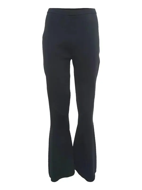 DION LEE Flared Leg Trousers - Black