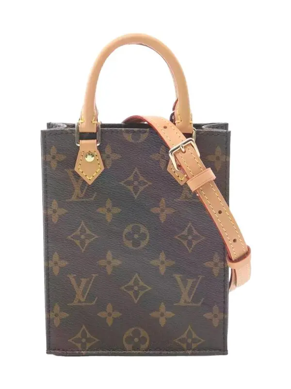 LOUIS VUITTON Petite Sac Plat Handbag - Brown