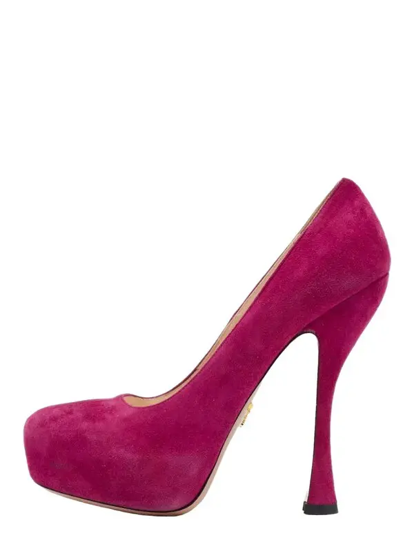 Prada 140mm Suede Pumps - Pink