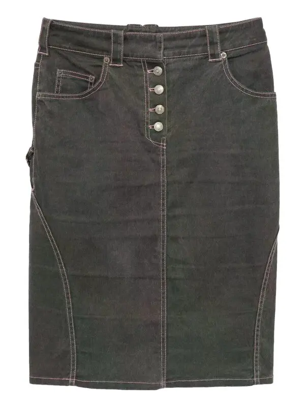 Dior 2003 Denim Skirt - Black