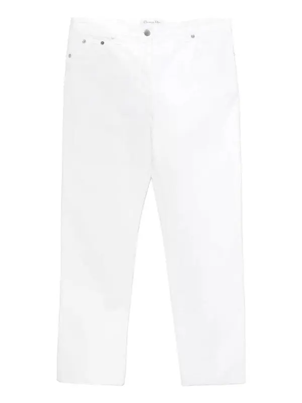 Dior 2000's Straight Leg Jeans - White