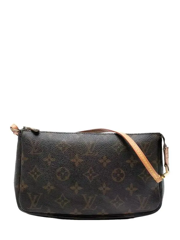 LOUIS VUITTON 2000 Monogram Pochette Accessoires Shoulder Bag - Brown