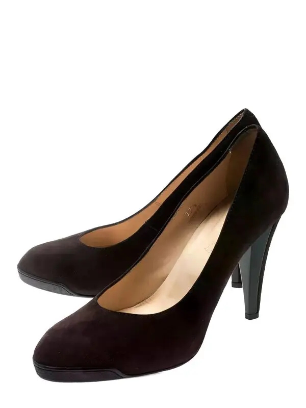 TOD'S 100mm Suede Pumps - Brown