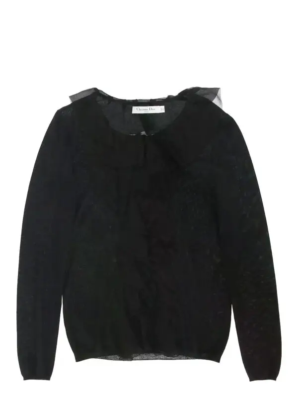 Dior Ruffled Jumper - Black