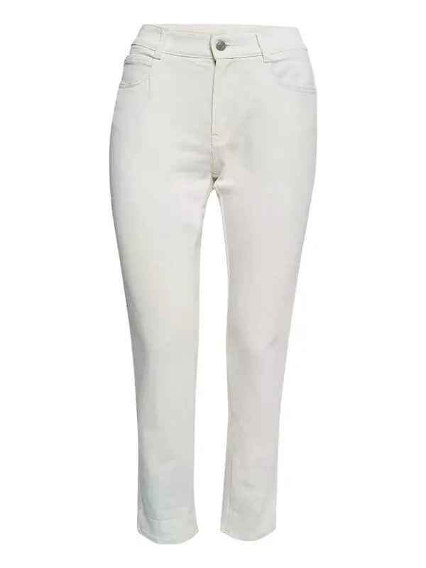 Stella McCartney Pre-owned 2024 Logo-patch Trousers - White