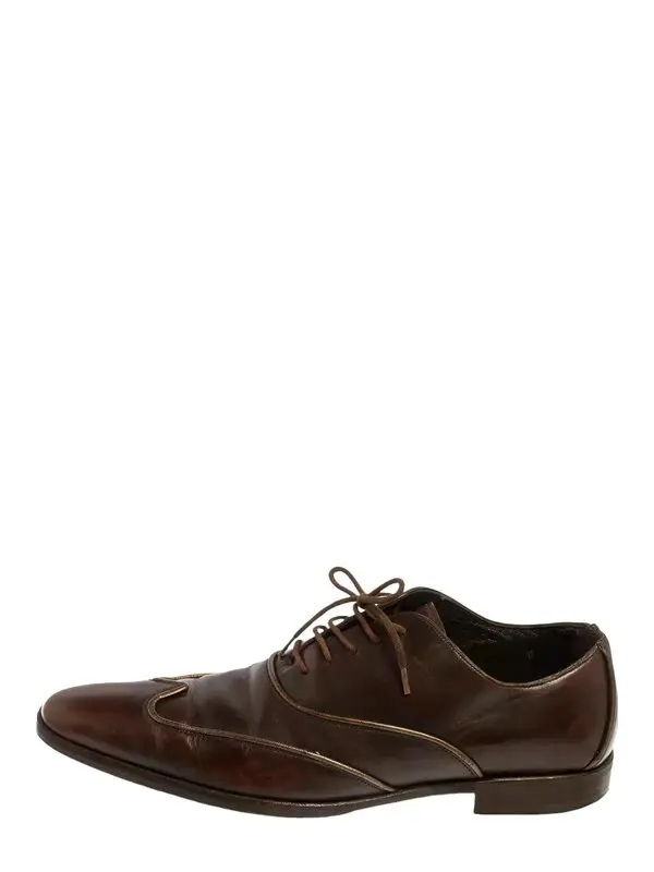 Dolce & Gabbana Leather Lace-up Shoes - Brown