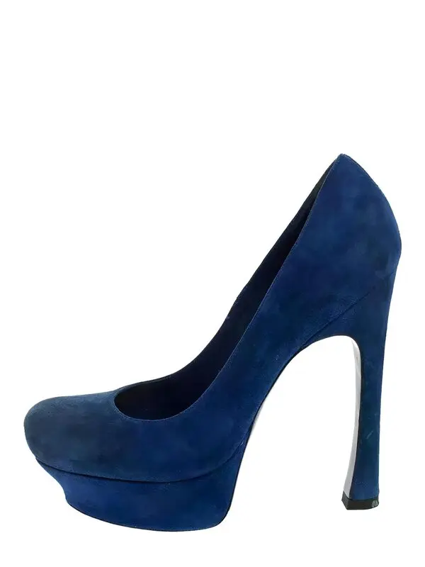 Saint Laurent 140mm Palais Platform Pumps - Blue