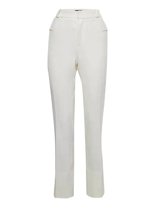 Roland Mouret Concealed-fastening Trousers - White