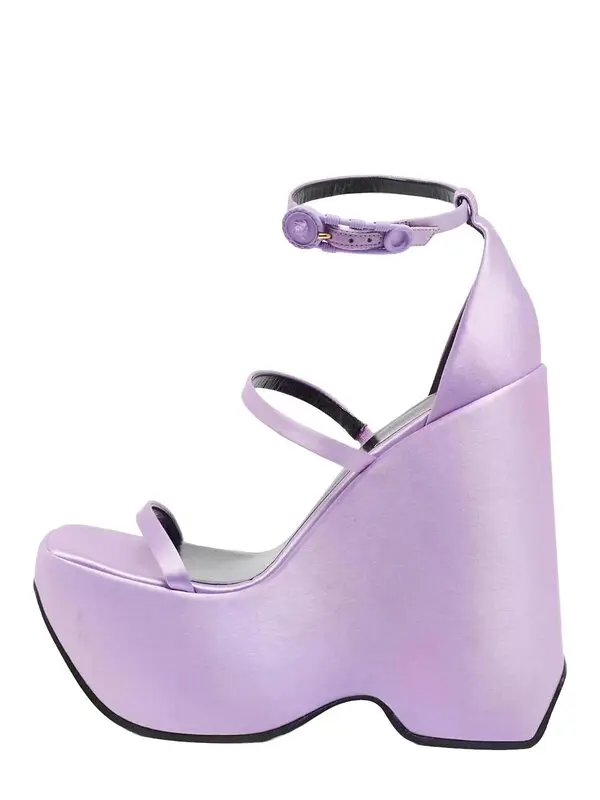 Versace 150mm Wedge Sandals - Purple