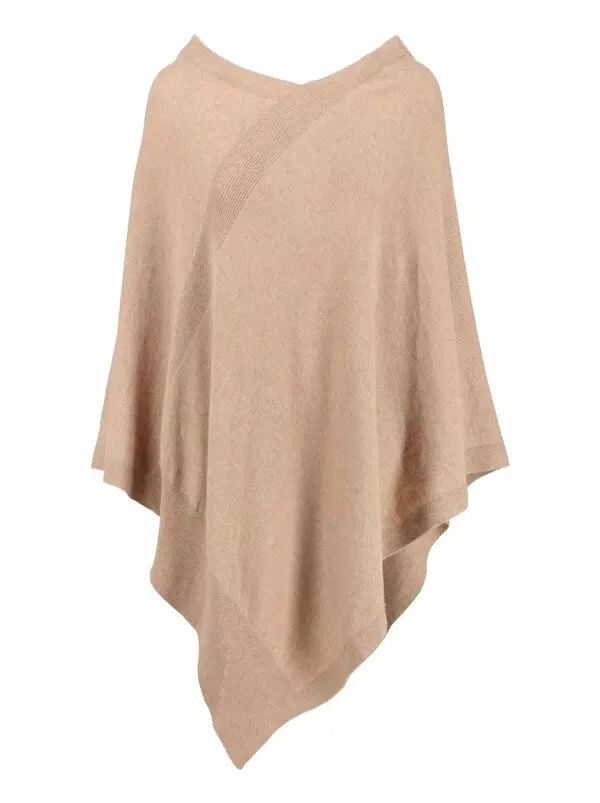 Vintage Wool Poncho - Neutrals