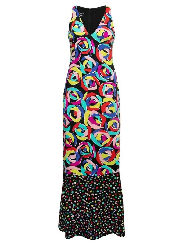 Moschino Floral-print Dress - Black