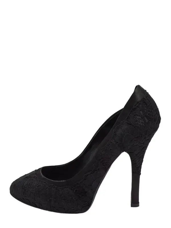 Dolce & Gabbana 110mm Lace Pumps - Black