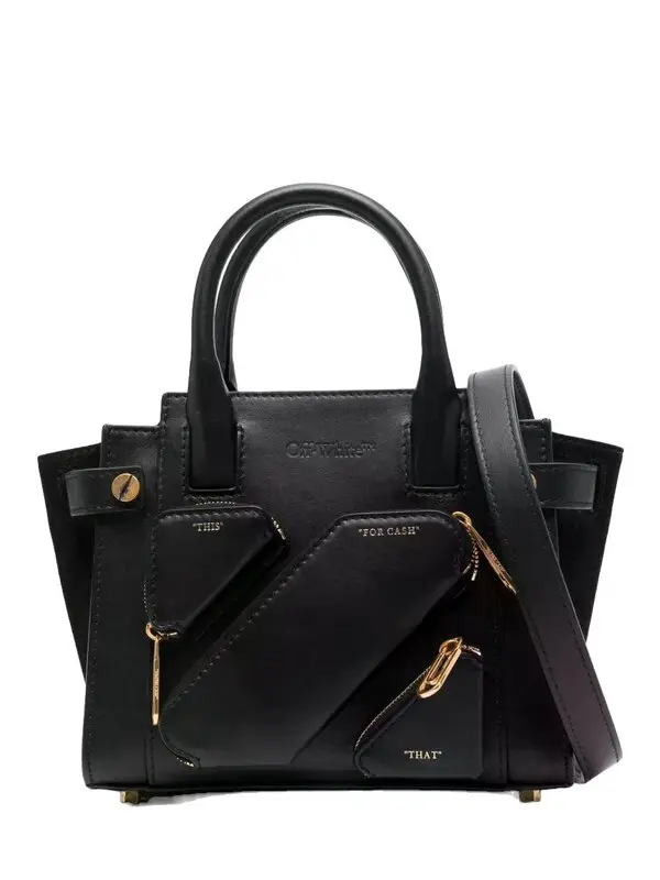 Off-White City Leather Tote Bag - Black