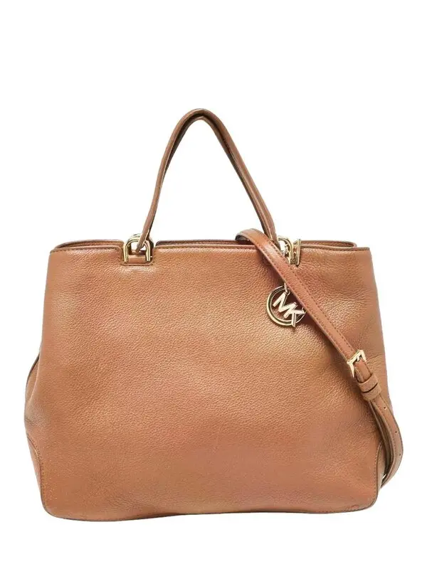 Michael Kors Leather Tote Bag - Brown
