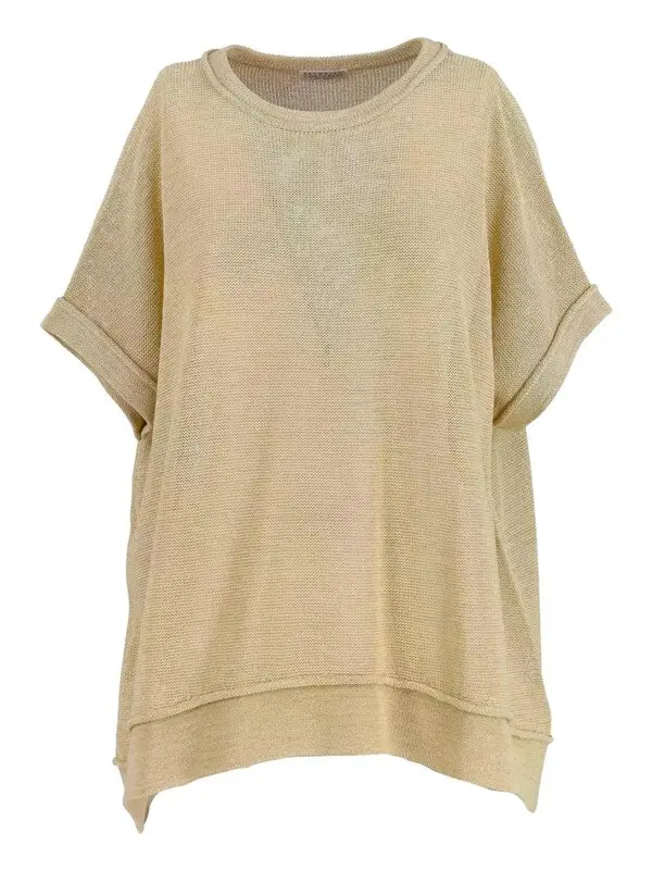 Brunello Cucinelli Draped Top - Gold
