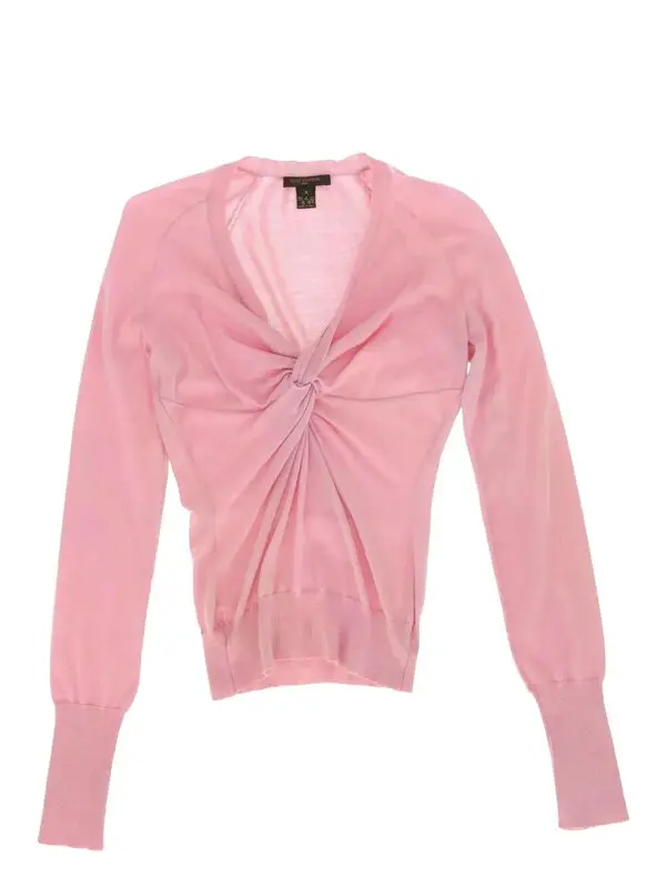 LOUIS VUITTON 2010s Twisted Detail Jumper - Pink