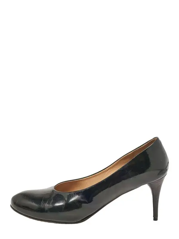 Chloé Round-toe Leather Pumps - Black