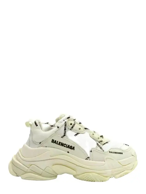Balenciaga Triple S Logo-print Sneakers - White