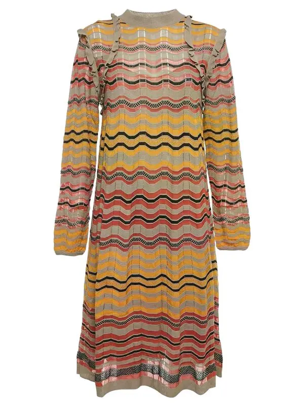 Missoni Wave-pattern Midi Dress - Multicolour