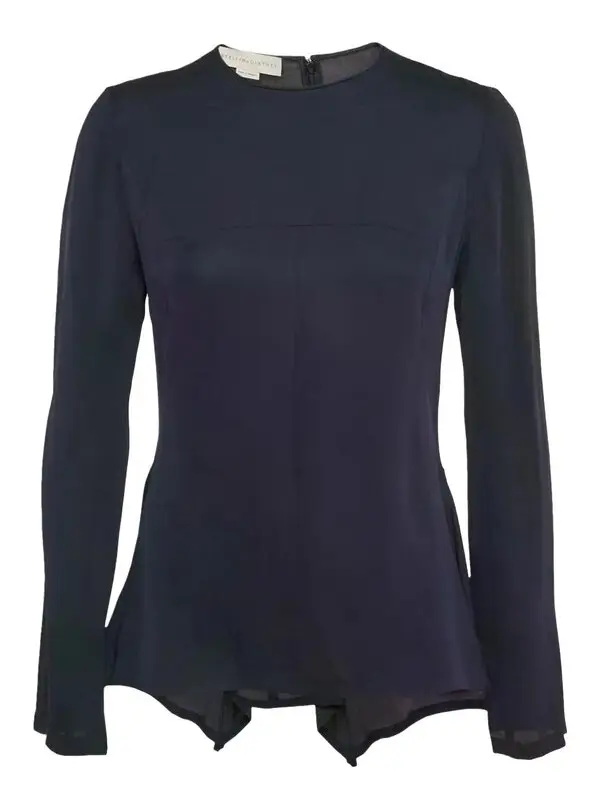 Stella McCartney Asymmetric Draped Blouse - Blue
