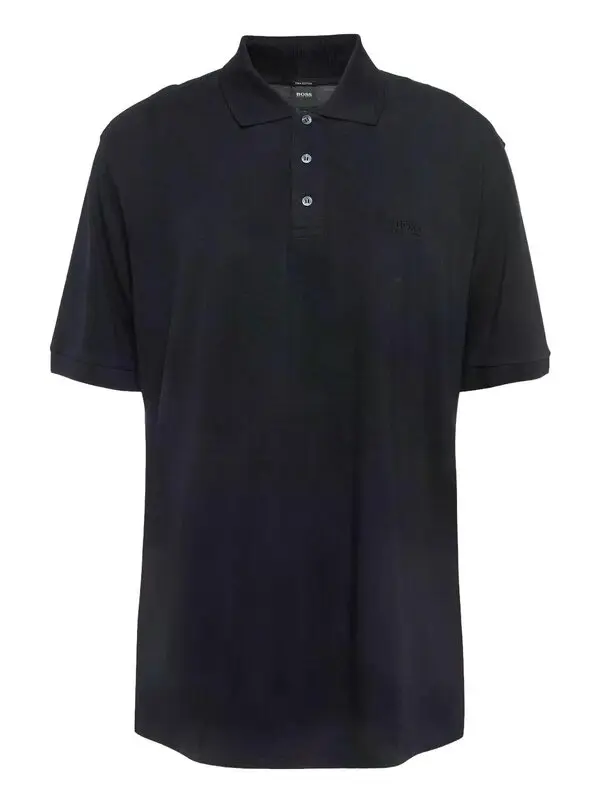 BOSS Pre-owned Logo-embroidered Polo Shirt - Black