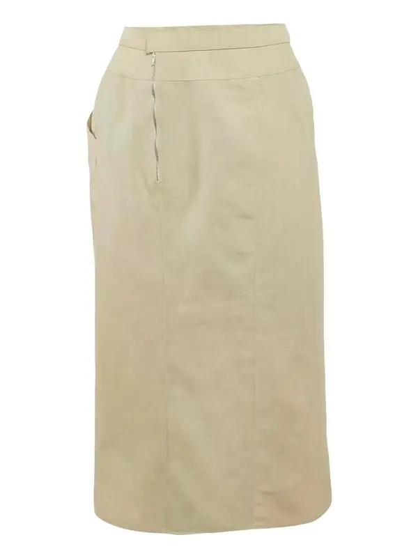Chloé Tailored Cotton Skirt - Neutrals