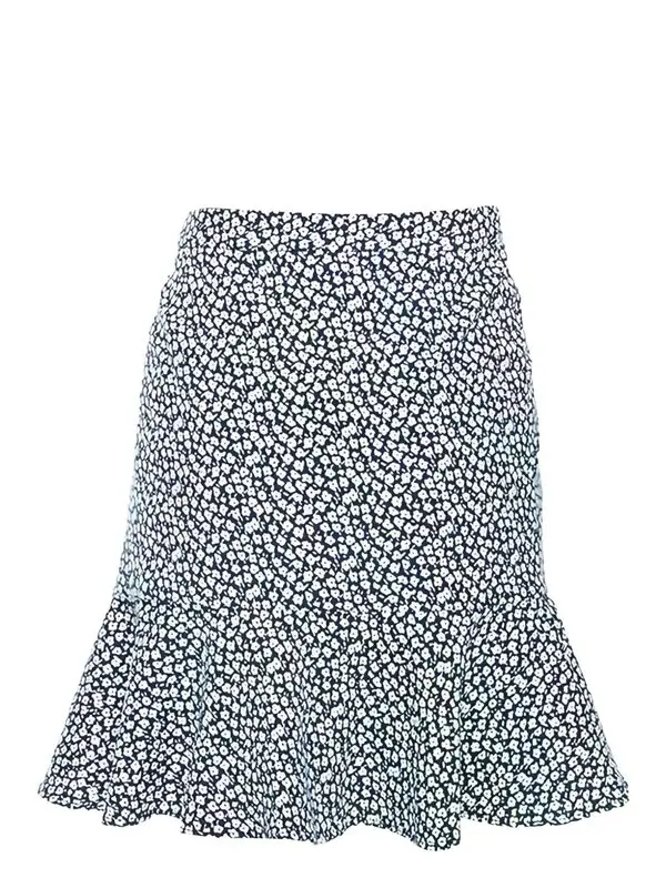 Paul & Joe Floral-print Ruffled Skirt - Blue