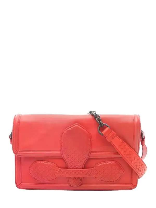 Bottega Veneta 2000s Rialto Crossbody Bag - Red