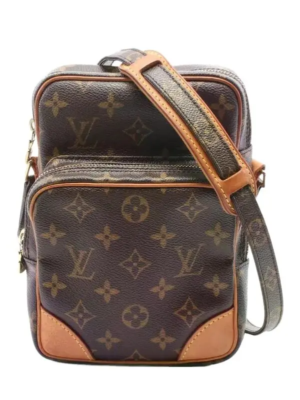 LOUIS VUITTON 2004 Amazone Monogram Canvas Crossbody Bag - Brown