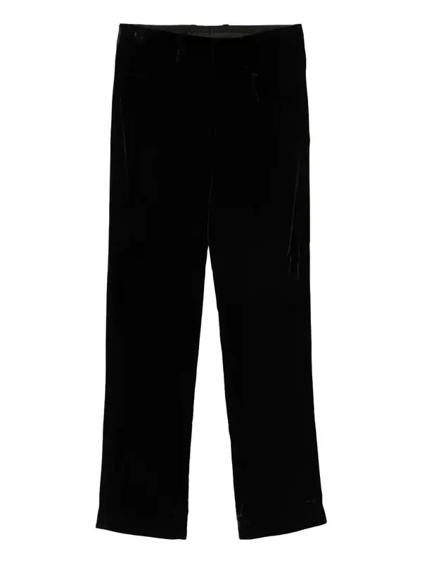 Gucci 1990s Velvet Trousers - Black