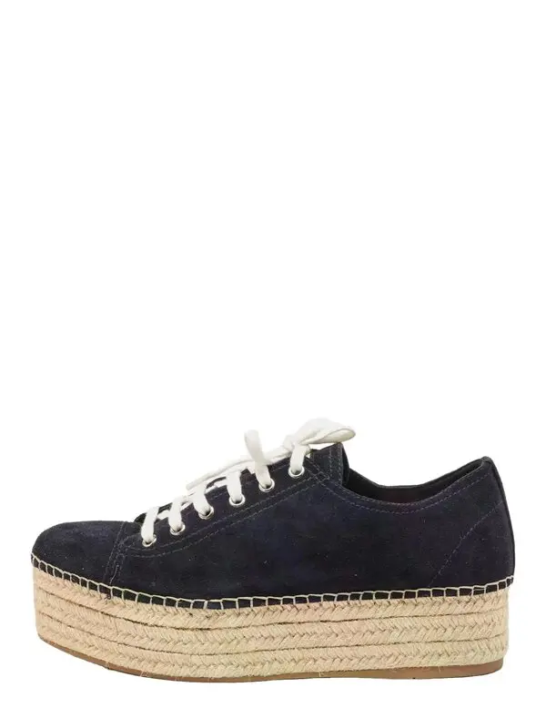 Miu Miu Lace-up Espadrille Sneakers - Blue