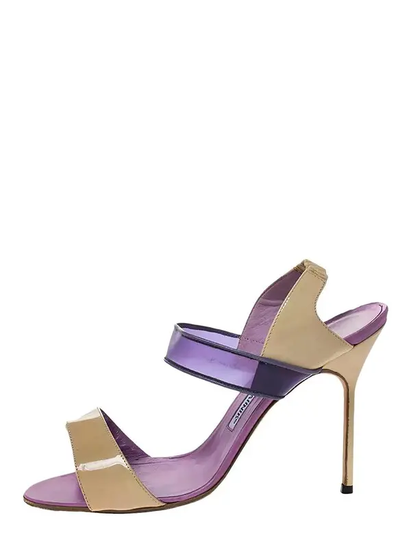 Manolo Blahnik 110mm Two-tone Sandals - Purple