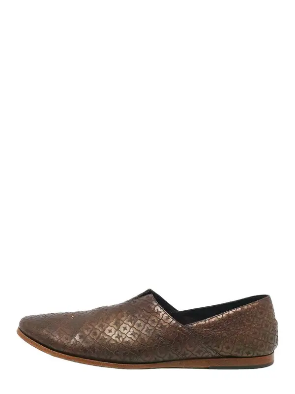 Giorgio Armani Leather Loafers - Brown